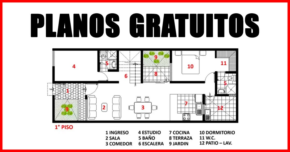 Diseños de planos para casas GRATIS