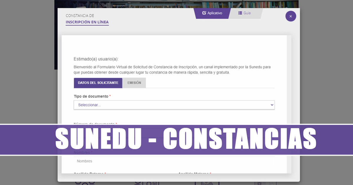 SUNEDU: Tramita tu constancia de inscripción de GRADOS y TITULOS – GRATIS