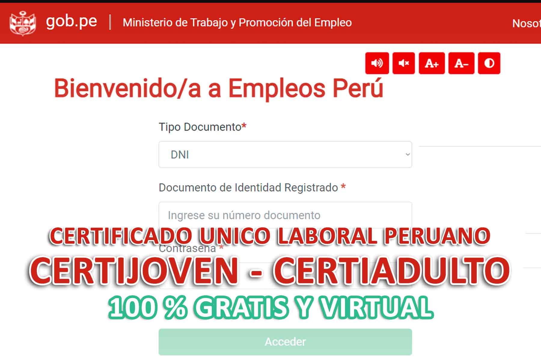 CERTIFICADO LABORAL ÚNICO: SOLICITALO 100% GRATIS Y VIRTUAL