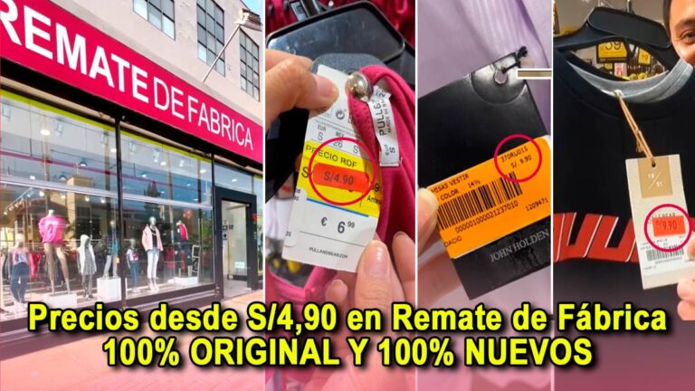 Remate de Fábrica desde S/4,90: Conoce dónde será el remate en tu ciudad