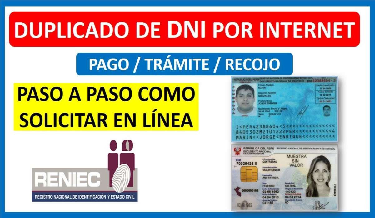 Reniec 2024: Pasos para realizar el Duplicado o Renovación del DNI por Internet