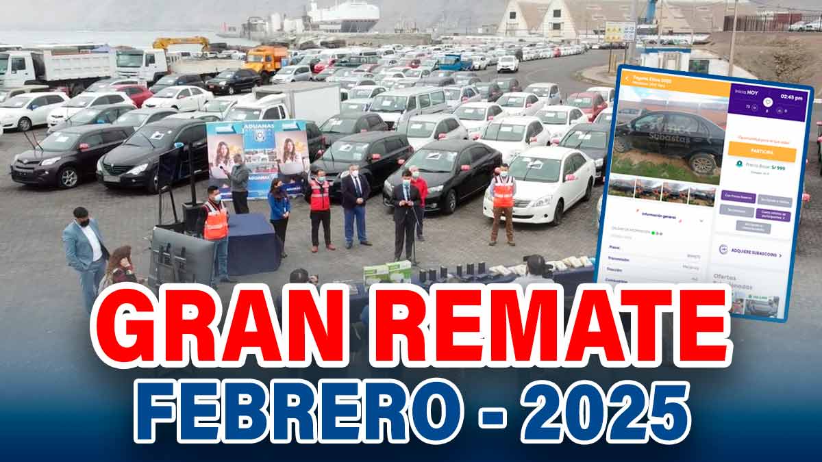 Remate SAT 2025: Conoce los autos y motos en Remate desde S/190
