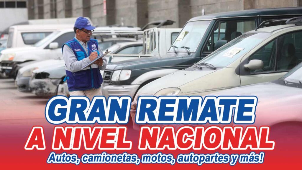 GRAN REMATE VEHICULAR DICIEMBRE: Vehículos, autopartes e inmuebles